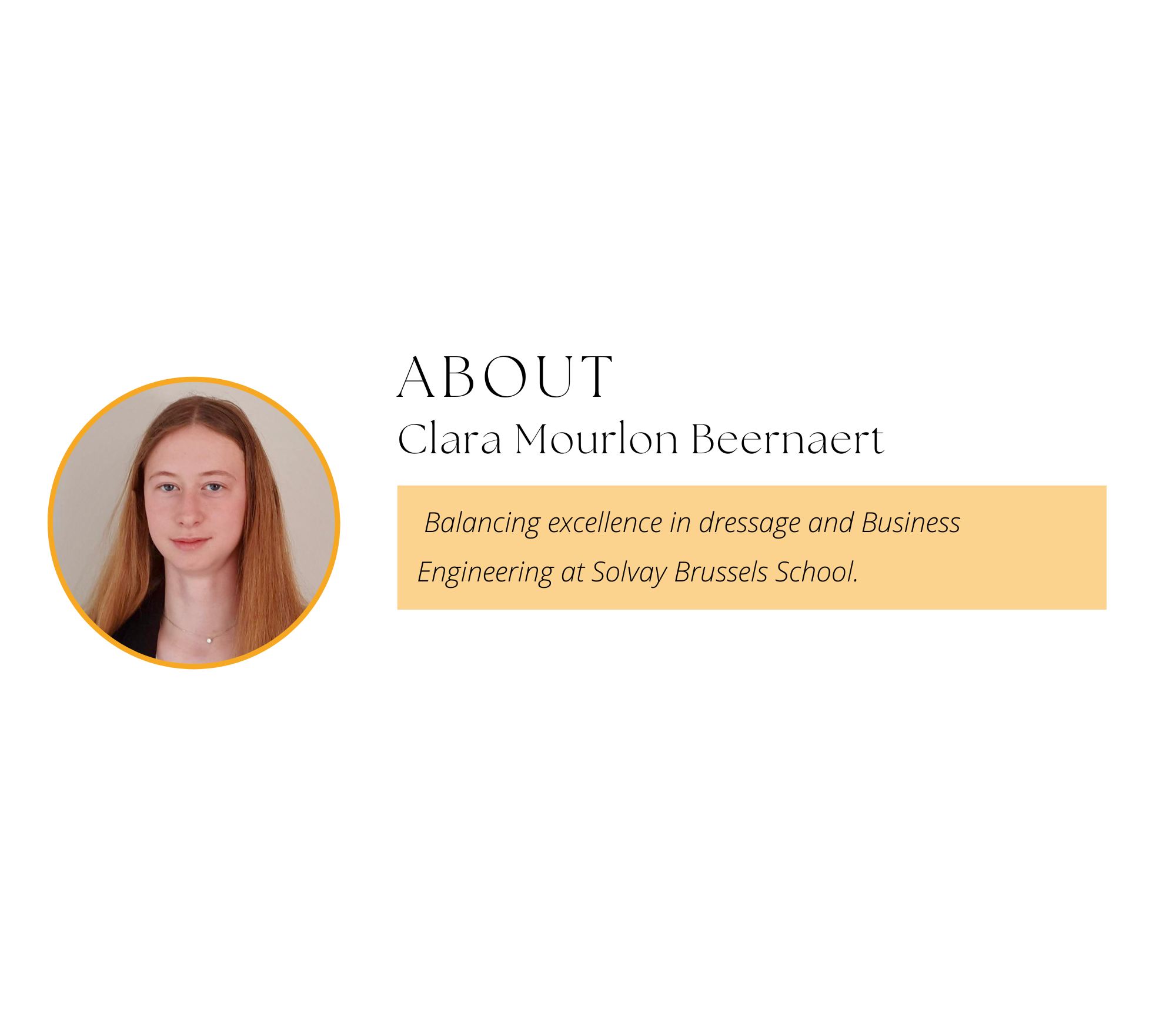 Campus standouts - Clara Mourlon Beernaert - Solvay Brussels School of ...